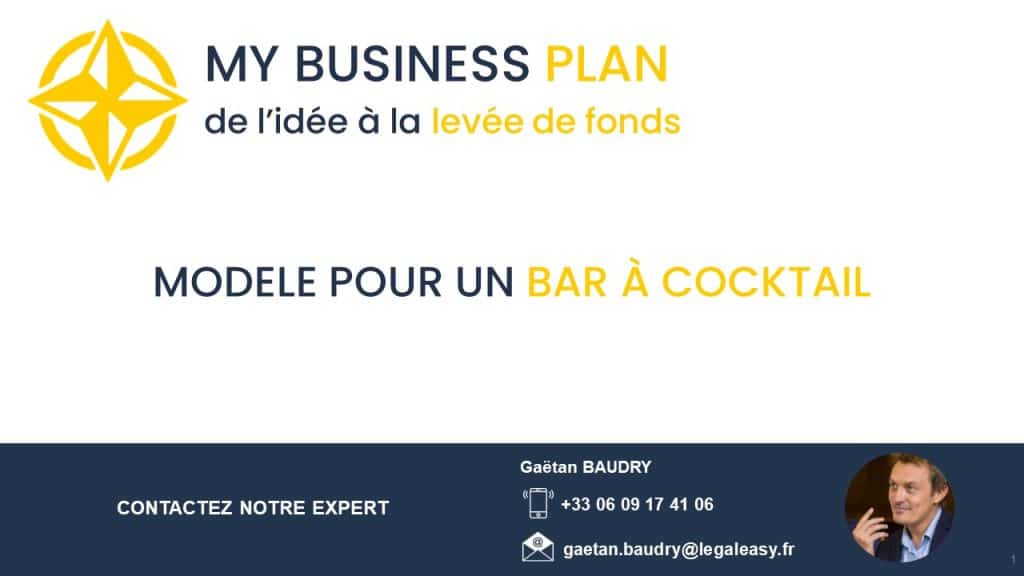 Business plan d'un bar à cocktail : Le modèle