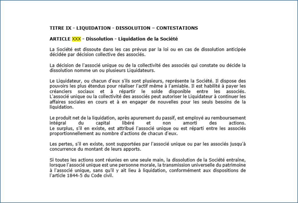 Pack SASU : Statuts et documents