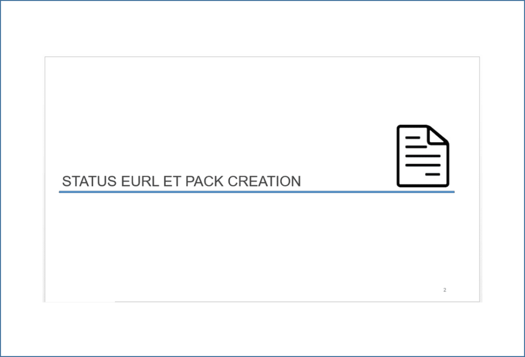 Statuts EURL et Pack Création